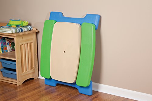 Little Tikes Easy Store Jr. Picnic Table with Umbrella - Blue / Green
