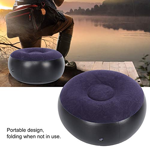 URRNDD Portable-Small in Size Outdoor Inflatable Stool Round Air Chair Footrest Cushion for Home Office Travel.
