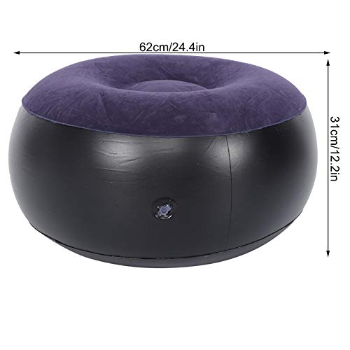 URRNDD Portable-Small in Size Outdoor Inflatable Stool Round Air Chair Footrest Cushion for Home Office Travel.