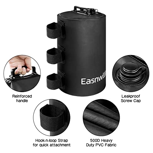 Easnwllim Canopy Water Weight Bag Leg Weights for Pop Up Canopy,Tent,Gazebo,Set of 4,Black