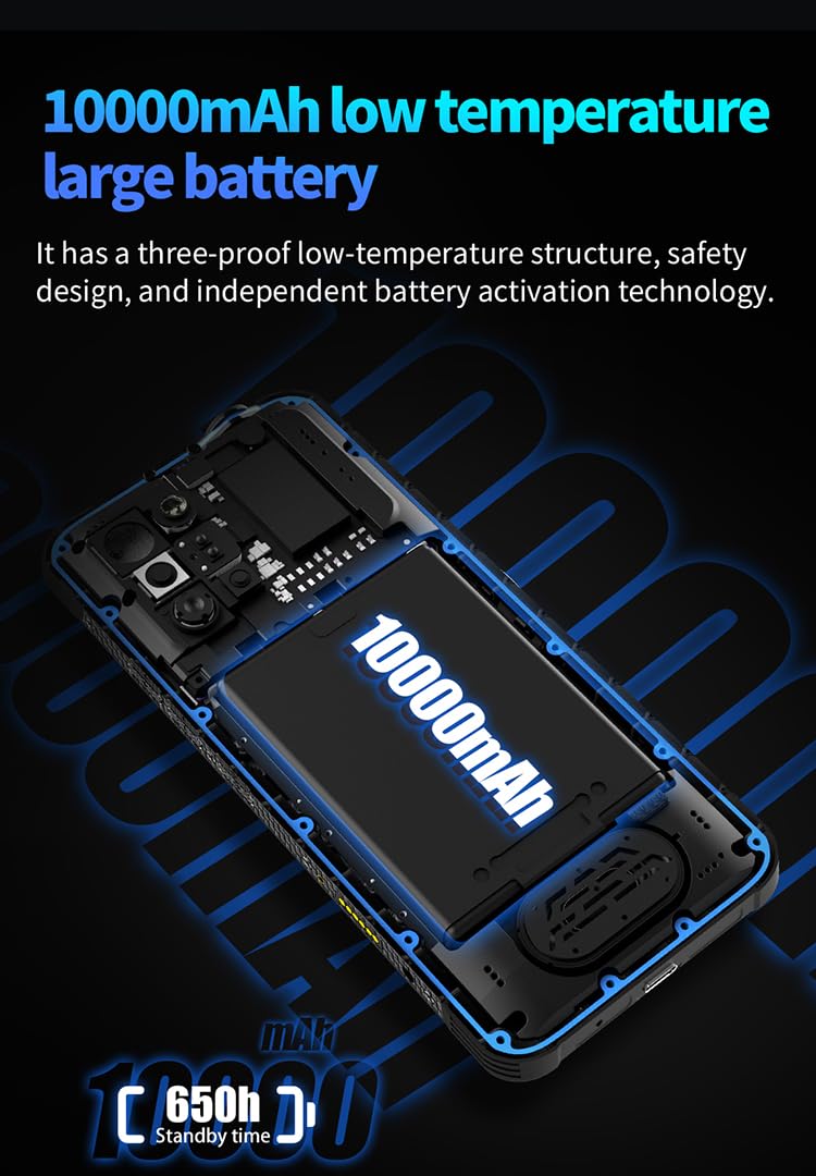 Big Walnut B3 Rugged Smartphone(2023), Dual Card 5G 17GB+256GB Rugged Phone Unlocked, 6.58" FHD+ Rugged Cell Phone, Android 12, 108MP Camera, 24MP Night Vision, NFC ATEX Smartphone