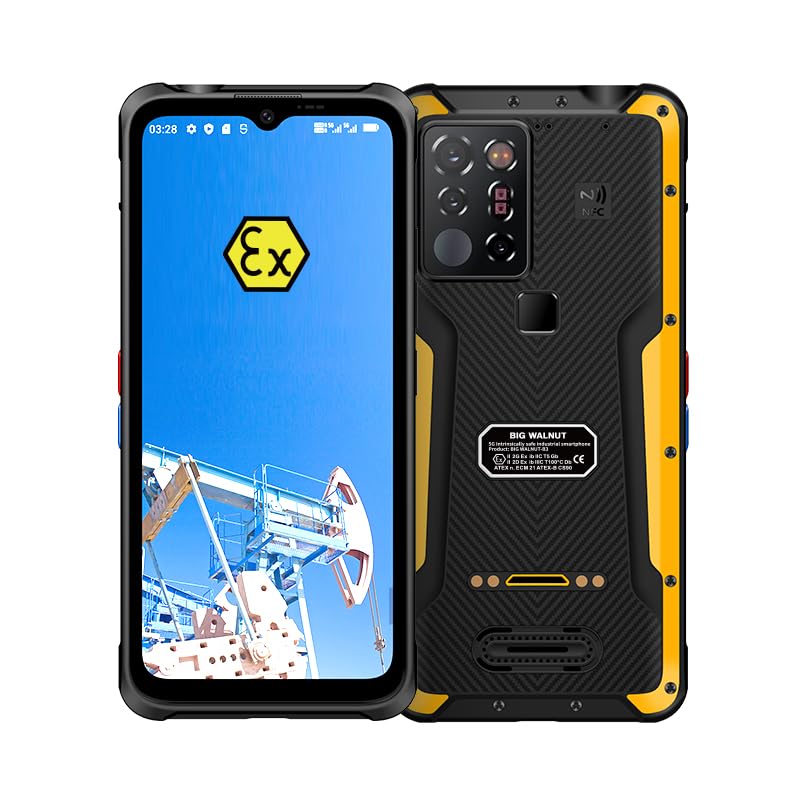Big Walnut B3 Rugged Smartphone(2023), Dual Card 5G 17GB+256GB Rugged Phone Unlocked, 6.58" FHD+ Rugged Cell Phone, Android 12, 108MP Camera, 24MP Night Vision, NFC ATEX Smartphone