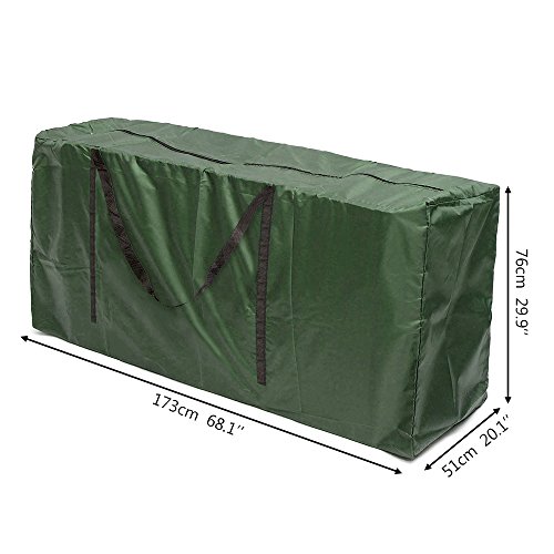 Christmas Tree Storage Bag 2 Pack , Fits Up to 12 ft Tall Artificial Disassembled Trees, Heavy Duty Xmas Tree Bag, Outdoor Cushion Storage Bag with Zippers and Handles 68" L X 30" W X 20"