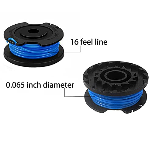29252 Weed Eater Spool for Greenworks Weed Eater String Replacement Spool, 0.065"-16ft Trimmer Line Replacement Spool for Greenworks Weed Wacker String Trimmer 24V 40V (10 Spool+2 Cap)