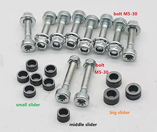 Kerlista,1 Set of Hedge Trimmer Blade Slider,Bolt and Nut fits for Stihl HS81 HS86 HS82 HS87 HSA94 Hedge Cutter , Hedge Trimmer