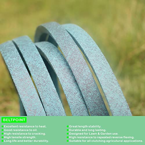 42 Inch Deck Belt Made with Kevlar Compatible with AYP Craftsman Husqvarna Poulan 197253 429636 532197253 532429636