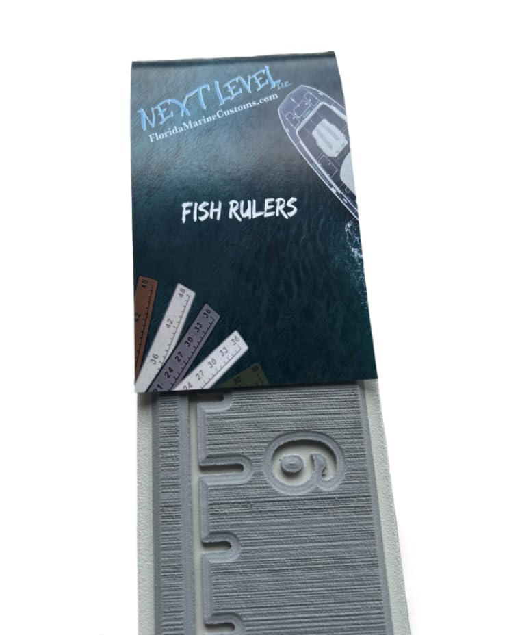 Next Level Inc | Fish Ruler | SeaDek | 36 inch Fish Measurement Tool | Perfect for Boats and Kayaks | Storm Gray/Cool Gray