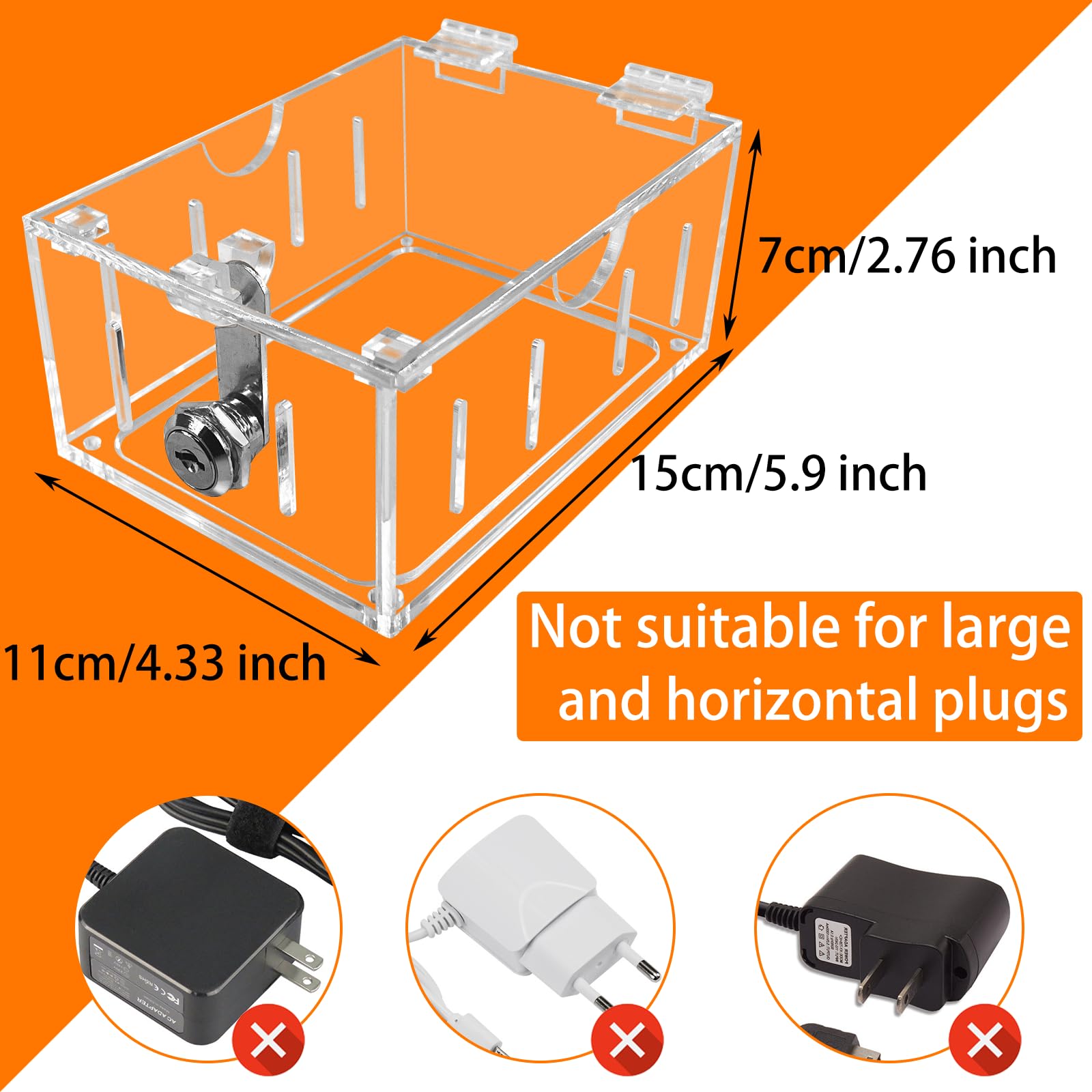 groword Switch Cover,Baby Proof Light Outlet Covers,Child Safety Switch Plate Guard,Wall Plug Box,Kids Electrical Protector Box Fits All Outlet 4.95" H X 3.35" W X 1.77" D or Smaller (1 Pack)