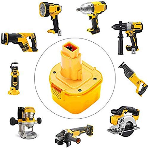 VANON [Upgrade to 4800Ah 9.6V DW9062 Ni-MH Replace for Dewalt 9.6Volt Battery DW9061 DW926 DC750KA DW955K DW955 DW926K-2 DW926K DW902 DW050 DE9062 DE9061 DE9036 DW955K-2 DW050K(2Pack,Yellow)