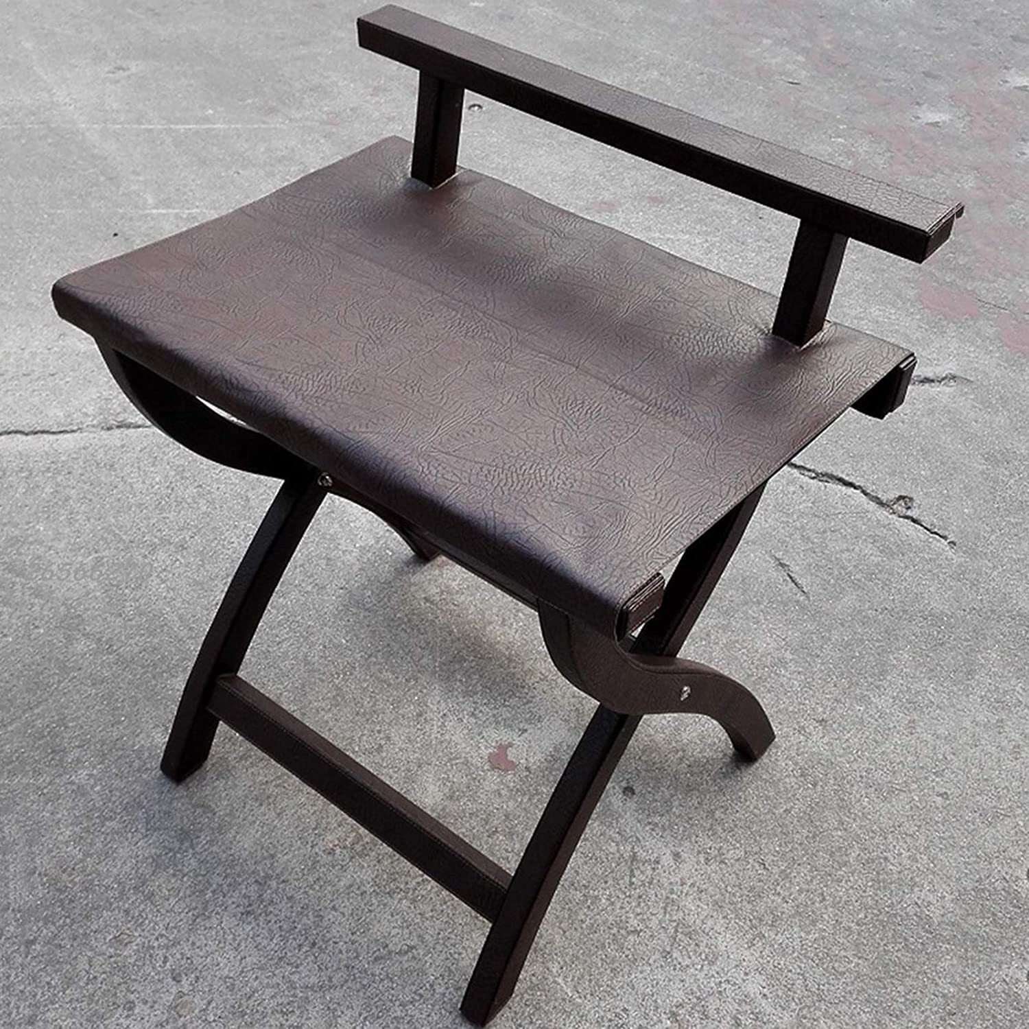 WFYW Luggage Rack for Hotel, Guest Room Suitcase Stand Hotel Luggage Rack, Household Hanger, Leather Space Saving and Foldable