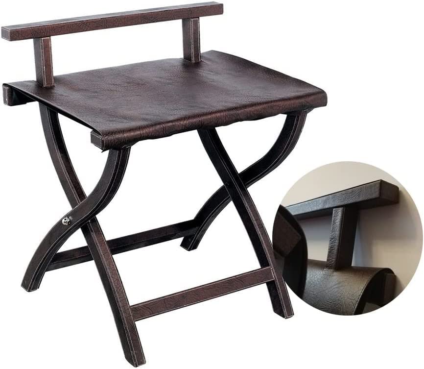 WFYW Luggage Rack for Hotel, Guest Room Suitcase Stand Hotel Luggage Rack, Household Hanger, Leather Space Saving and Foldable