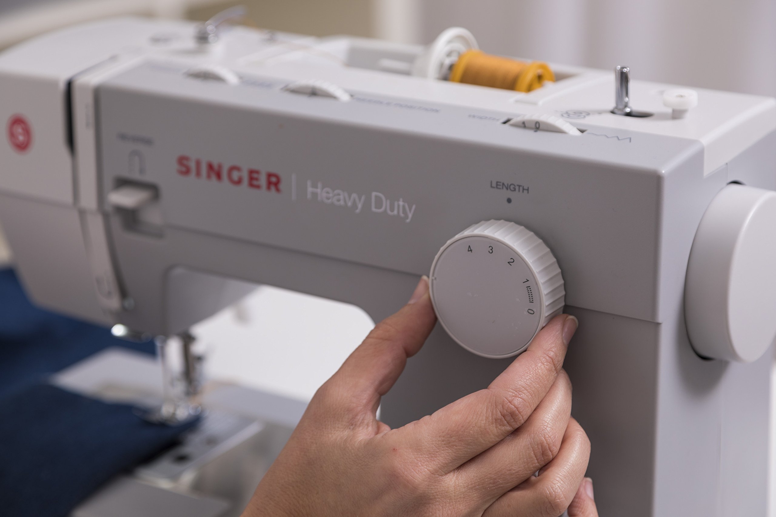 SINGER | 4411 Heavy Duty Sewing Machine With Accessory Kit & Foot Pedal - 69 Stitch Applications - Simple & Great For Beginners