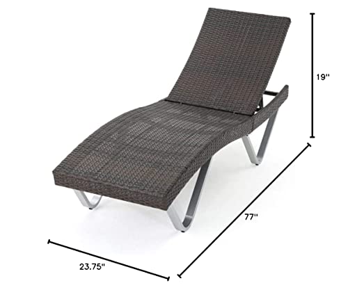 Christopher Knight Home San Marco KD Chaise Lounge, Multibrown