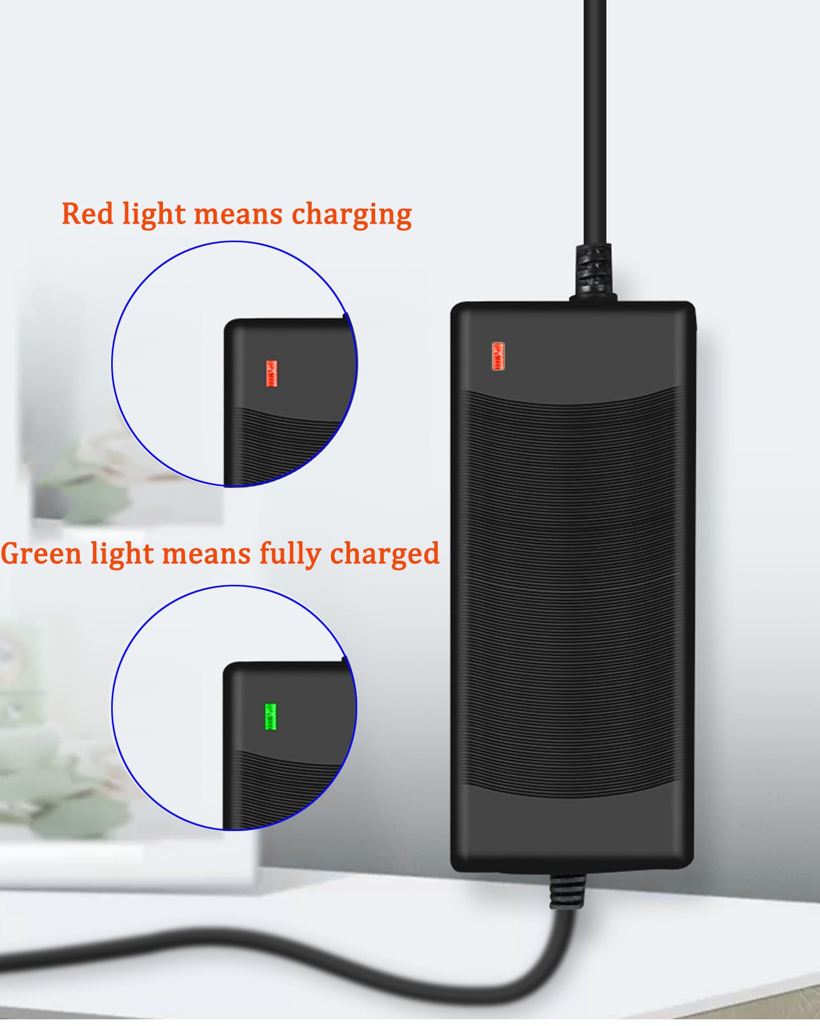 Suptopone 29.4V 2A Fast Battery Charger(3 Plugs), Universal Battery Replacement Charger for 25.2V Li-Batteries
