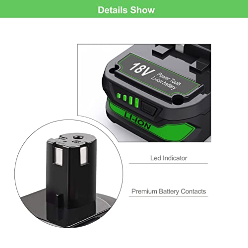 Bonacell 2Pack 【Upgrade】 18V 3800Ah Replacement Battery for Ryobi 18V Lithium Battery ONE+ Plus P102 P103 P104 P105 P106 P108 P107 P109 for Cordless Power Tools