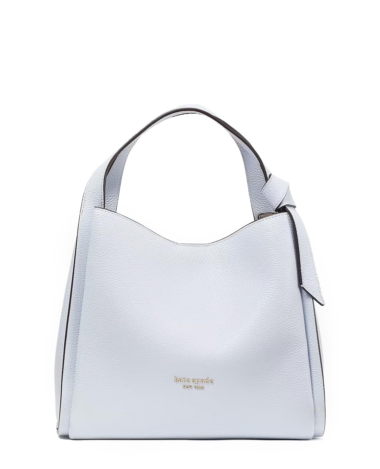 Kate Spade New York Knott Pebbled Leather Medium Crossbody Tote, Watercolor Blue