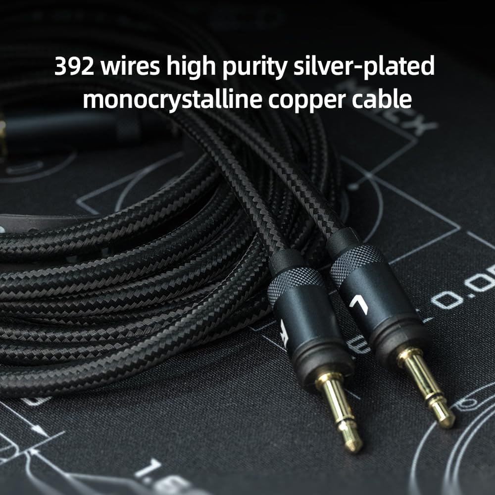FIIO FT3 HiFi Studio 32ohm Wired Over-Ear/Open-Back Headphone, 60mm High-Performance Dynamic Driver Headset 3.5mmSE/4.4mm/6.35mm for Audiophiles/Stereo, Great-Sounding (32ohm)