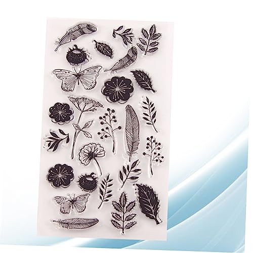 SEWACC Transparent Stamps Scrapbooking Stamps Clear Stamps Silicone Stamps Seal Account Lip Gloss