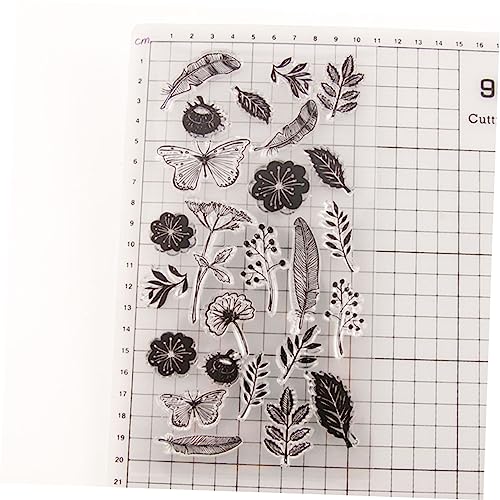 SEWACC Transparent Stamps Scrapbooking Stamps Clear Stamps Silicone Stamps Seal Account Lip Gloss