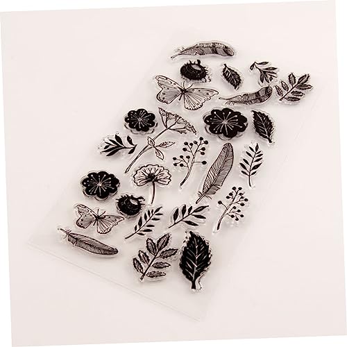 SEWACC Transparent Stamps Scrapbooking Stamps Clear Stamps Silicone Stamps Seal Account Lip Gloss