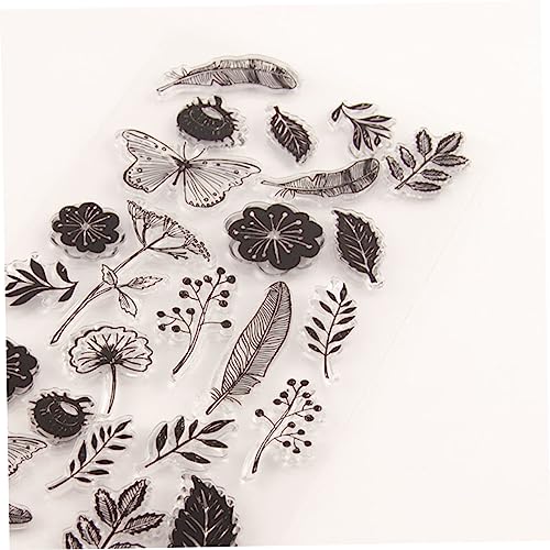 SEWACC Transparent Stamps Scrapbooking Stamps Clear Stamps Silicone Stamps Seal Account Lip Gloss