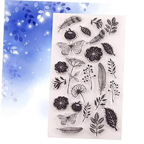 SEWACC Transparent Stamps Scrapbooking Stamps Clear Stamps Silicone Stamps Seal Account Lip Gloss