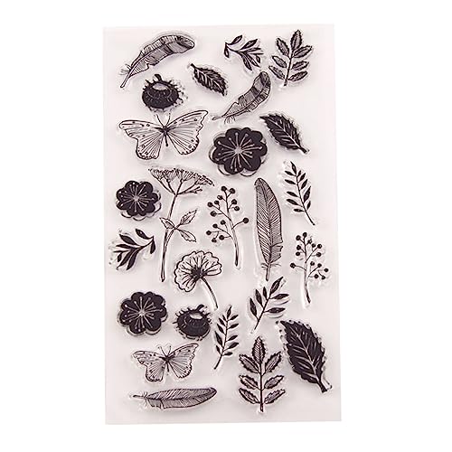 SEWACC Transparent Stamps Scrapbooking Stamps Clear Stamps Silicone Stamps Seal Account Lip Gloss