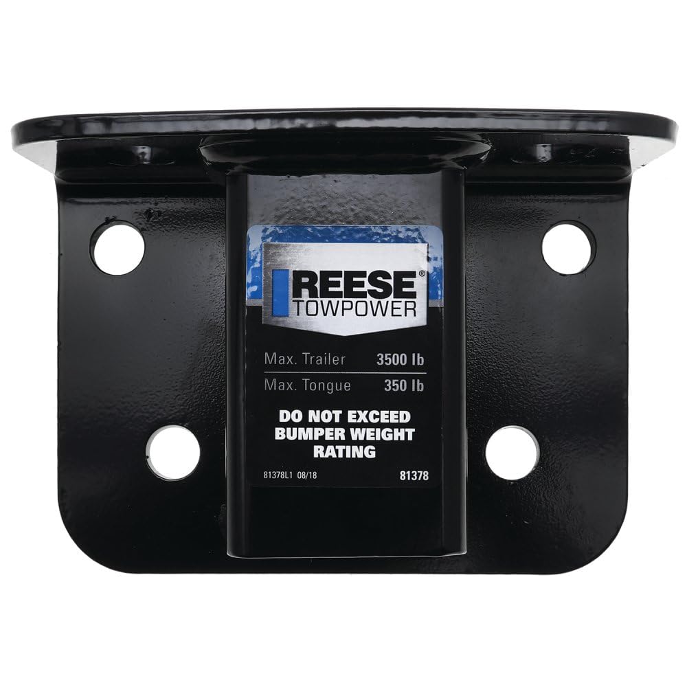 Reese Towpower 81378 Class II Step Bumper Receiver Hitch, Black