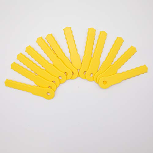Weed Warrior Push-N-Load Nylon Replacement Blades for Push-N-Load Trimmer Head, 12 Count