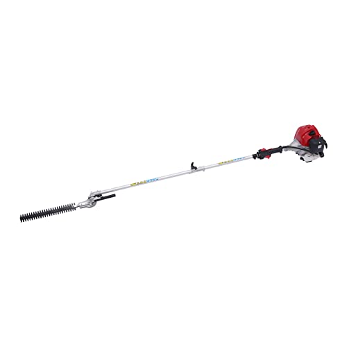 51.7CC Multi-Functional Trimming Tool,4 in 1 Gas Hedge Trimmer Brush Cutter, Pole Chainsaw Pruner & Extension Pole,1.4KW Tree Trimmer, Weed Eater,String Trimmer, Gas Pole Saw for Lawn Care
