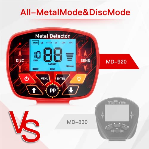 Metal Detectors for Adults Waterproof Professional Higher Accuracy Gold Detector with LCD Display, Advanced DSP Chip 10" Coil Gifts for Men Dad Father