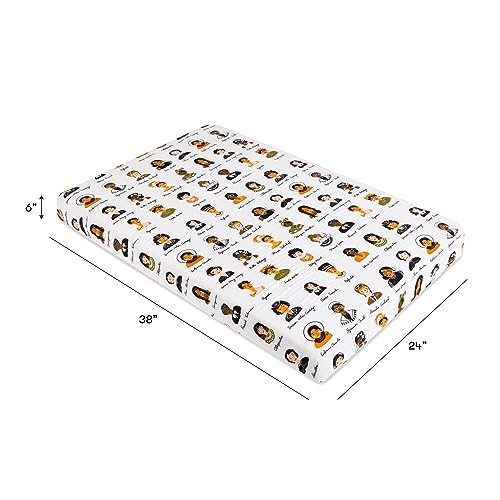 Babyletto 100% Organic Cotton Mini Crib Sheet, GOTS-Certified, Fitted 360°, Ultra-Soft and Breathable Muslin - Women in History