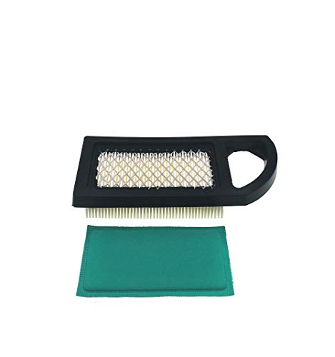 MOWFILL 697152 Air Filter Short Type Replace Briggs Stratton 613022 695643 697775 698143 797007 794421 OEM Air Cleaner Cartridge with 697292 Pre Filter Fits Lawn Mower
