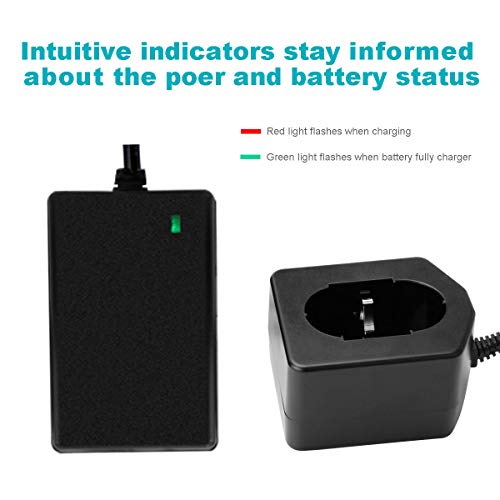 CREABEST 1.2V-18V Battery Charger Compatible with Hitachi Ni-MH/Ni-CD 7.2V 9.6V 12V 14.4V 18V Pod Style Battery (NOT for Li-ion Battery)