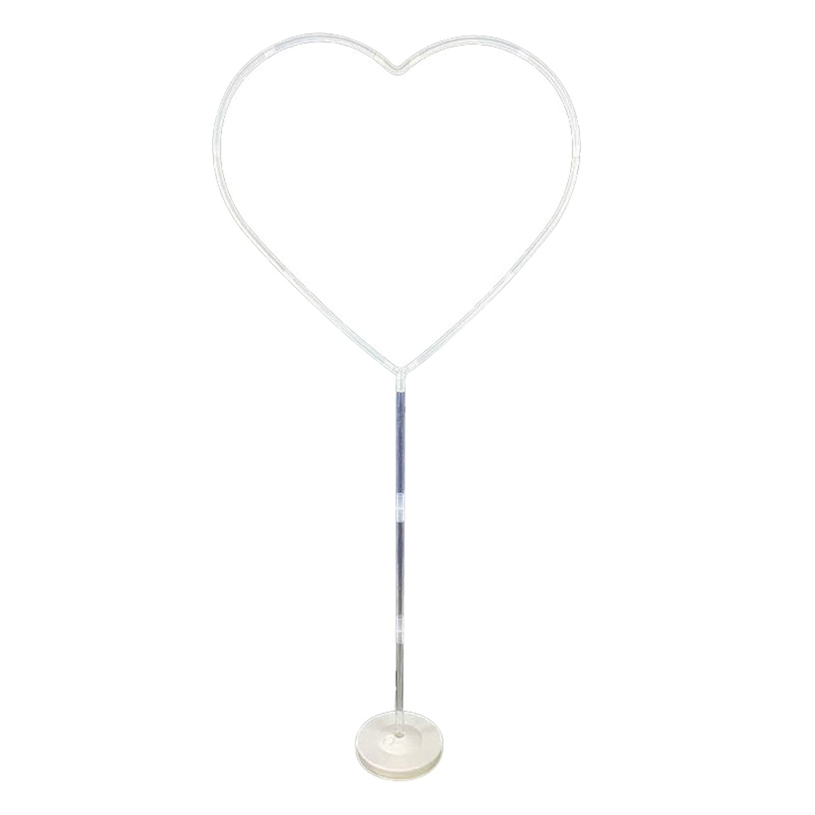 Circle Road Floating Leading Heart-shaped Column Sky The Bracket On Ground Home Decor Water Balloons (white, One Size)