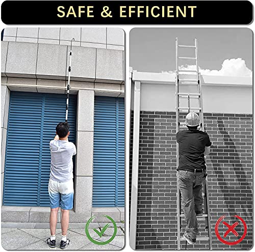 JooMoo Gutter Cleaning Tools - Gutter Cleaners from The Ground, Telescoping Cleaner Wand for Garden Hose