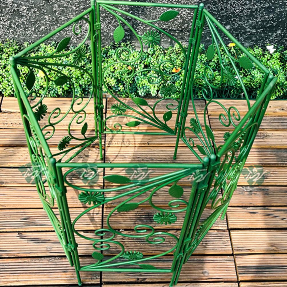 Didiseaon 6pcs Tomato Support Garden Fence Edging Orchid Support Stakes Decorative Garden Edging Lawn Fence Pot Plants Indoor Vine Plant Climbing Stand Planter Climbing Vine Fiberglass Rod
