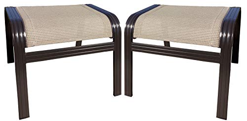 Tampa Sling Outdoor Ottoman Set of 2