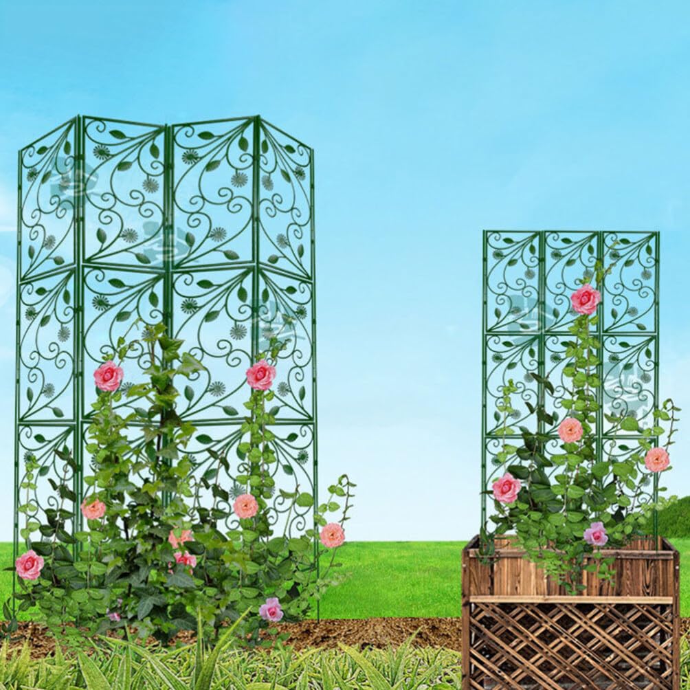 Didiseaon 6pcs Tomato Support Garden Fence Edging Orchid Support Stakes Decorative Garden Edging Lawn Fence Pot Plants Indoor Vine Plant Climbing Stand Planter Climbing Vine Fiberglass Rod