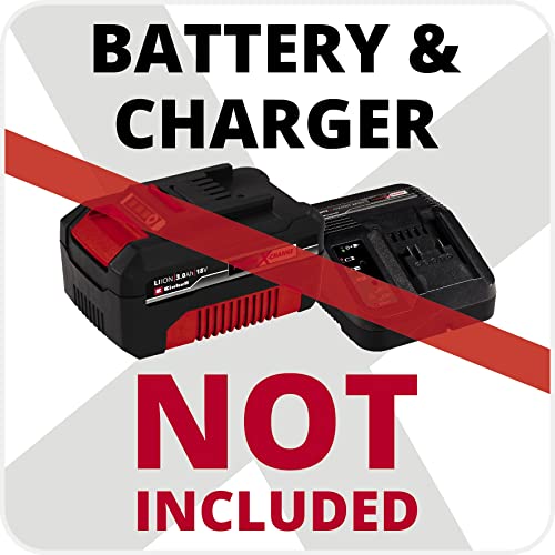 Einhell Power X-Change 18V Cordless Grout Cleaner - Adjustable Telescopic Long Handle, Replaceable Brushes (Nylon And Steel Included) - GE-CC 18 Li Solo (Battery Not Included)