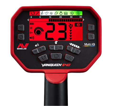 Minelab Vanquish 540 Metal Detector with V12 12β x 9β Double-D Waterproof Coil