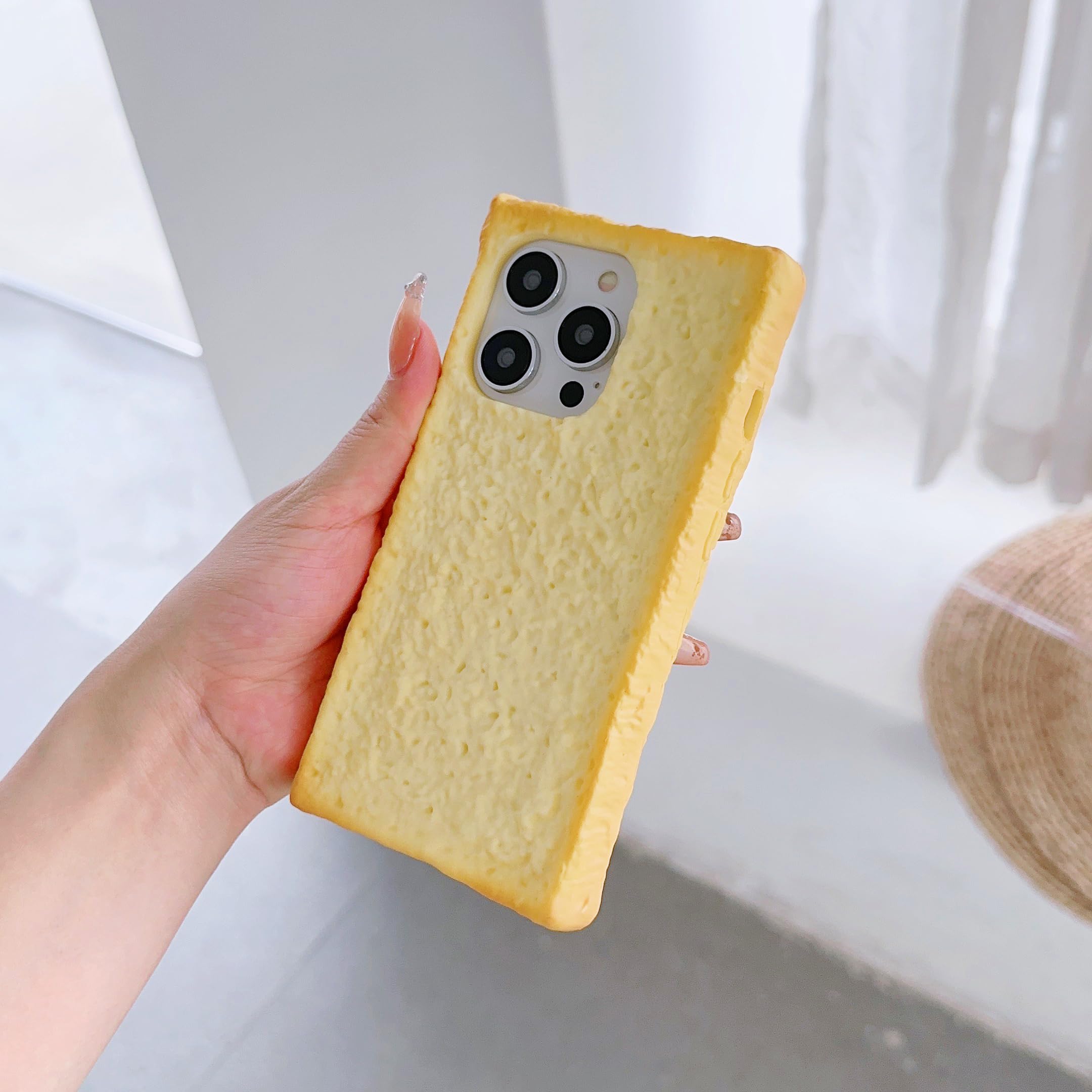 Lubiogio 3D Cute Toast Bread Case for iPhone 13 Pro Max,3D Cute Cartoon Toast Bread Character Kids Girls Women Soft Silicone Case for iPhone 13 Pro Max 6.7 inch (Toast Bread)