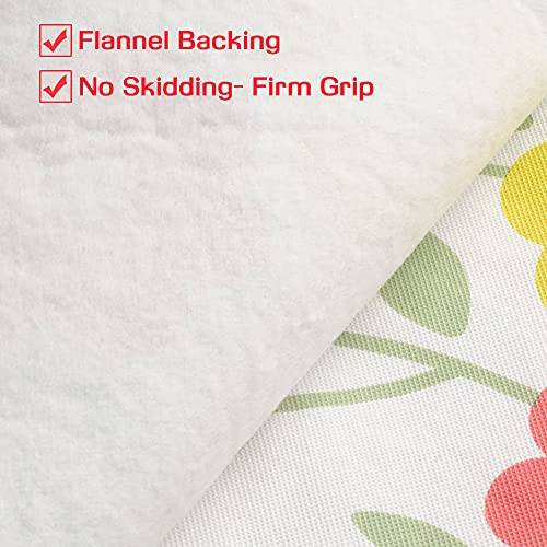 LINPRO 8ft Fitted Picnic Table Cover with Bench Covers. Vinyl Outdoor Camping Picnic Tablecloth, 3 Piece Set Camping Gear. Waterproof, Stain Resistant, Reusable. Flannel Backing with Elastic Edges.96
