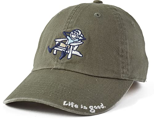Life is Good. Adirondack Jake Chill Cap, Moss Green