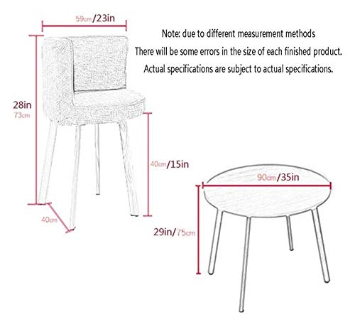 Office Business Hotel Lobby Dining Table Set, Office Table and Chair Set Reception Room Table, Office Reception Round Table Simple Kitchen Dining Table 90cm1 Table 4 Chairs Living Room Table and Chair