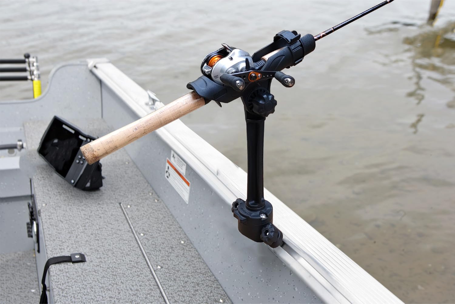 Brocraft Power Lock Extender Rod Holder for Lund Boat Sport Track