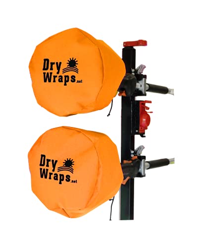 Waterproof Trimmer Cover - DRYWRAPS (Three Pack) - Edger, Pole Saw, for STIHL Echo Husqvarna … (Orange) (Orange)