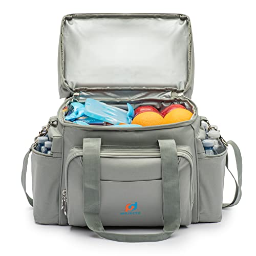 XXX-Extra Large Multiple Meals Cooler Bag (XXX-14x13x9.5 in)-Dual Insulated Compartment, Heavy Duty Fabric, Thick Insulation, Reinforced Stitches. Not for Everyday Use-Too Large.