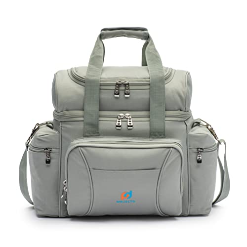 XXX-Extra Large Multiple Meals Cooler Bag (XXX-14x13x9.5 in)-Dual Insulated Compartment, Heavy Duty Fabric, Thick Insulation, Reinforced Stitches. Not for Everyday Use-Too Large.