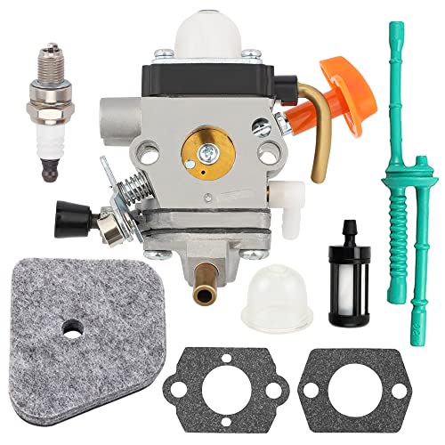Carburetor Spark Plug Carb Tool Maintenance Parts Kit for Stihl FS87 FS90 FC95 FS100 FS110 HL100 HL90 KM90R String Hedge Trimmer Weedeater FS110RX Weed Eater Engine
